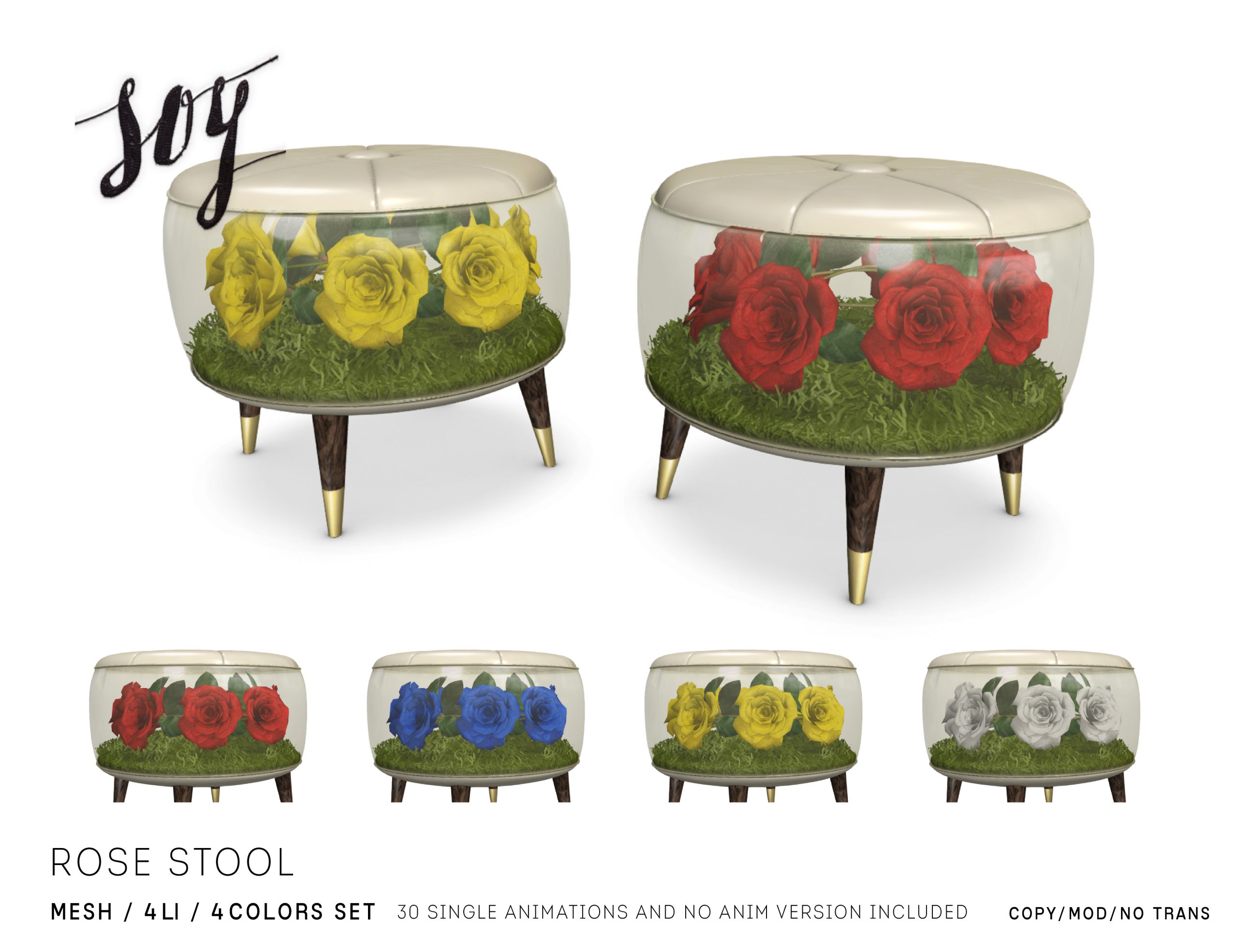 Soy. Rose Stool – Soy