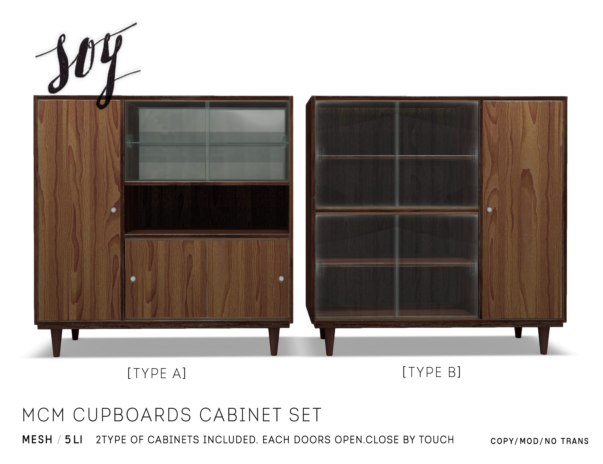 Soy. MCM Cupboard/Cabinet Set @The Fifty – Soy