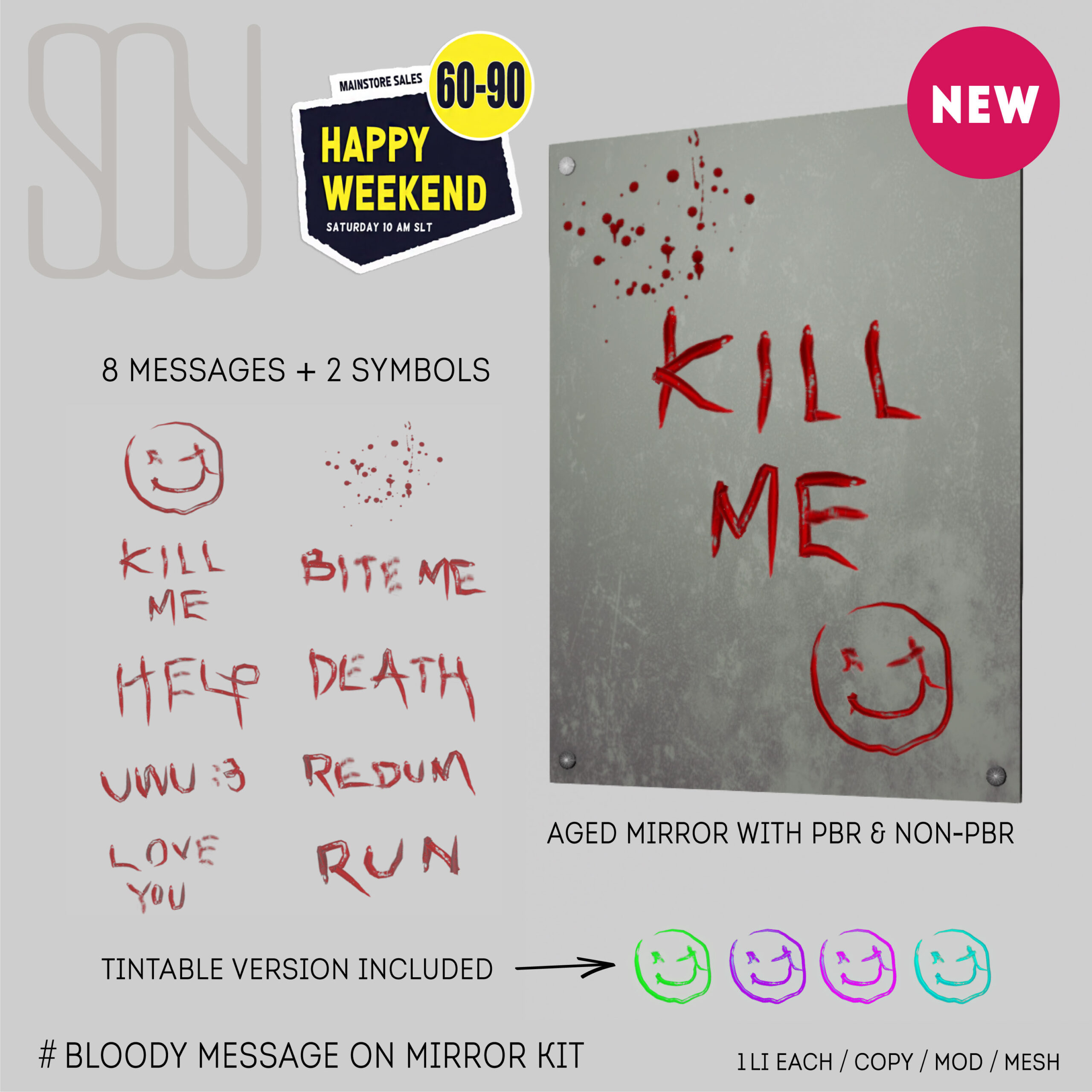 [New] Soy. Bloody Message On Mirror Kit – Soy